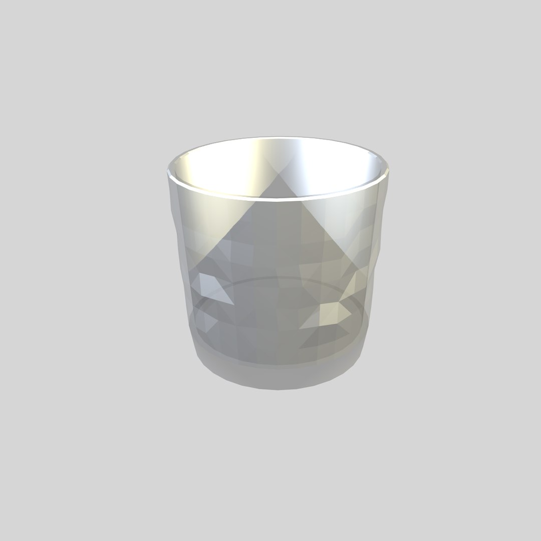 3d Model Of Transparent Glass
