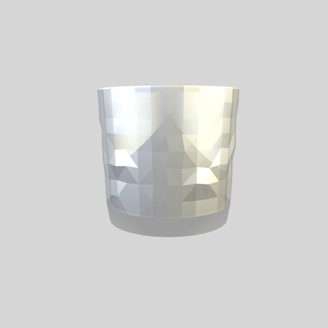 3d Model Of Transparent Glass