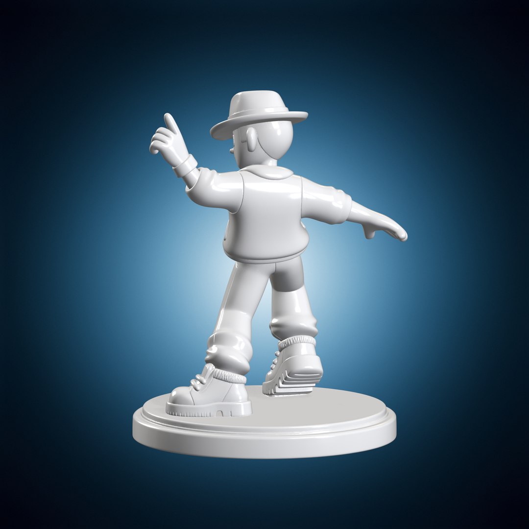 Michael Jackson Moonwalk Dancer Fan Art 3D Print Model 3D - TurboSquid ...