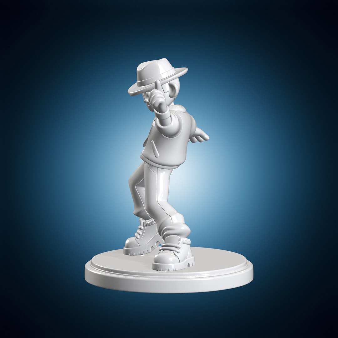 Michael Jackson Moonwalk Dancer Fan Art 3D Print Model 3D - TurboSquid ...
