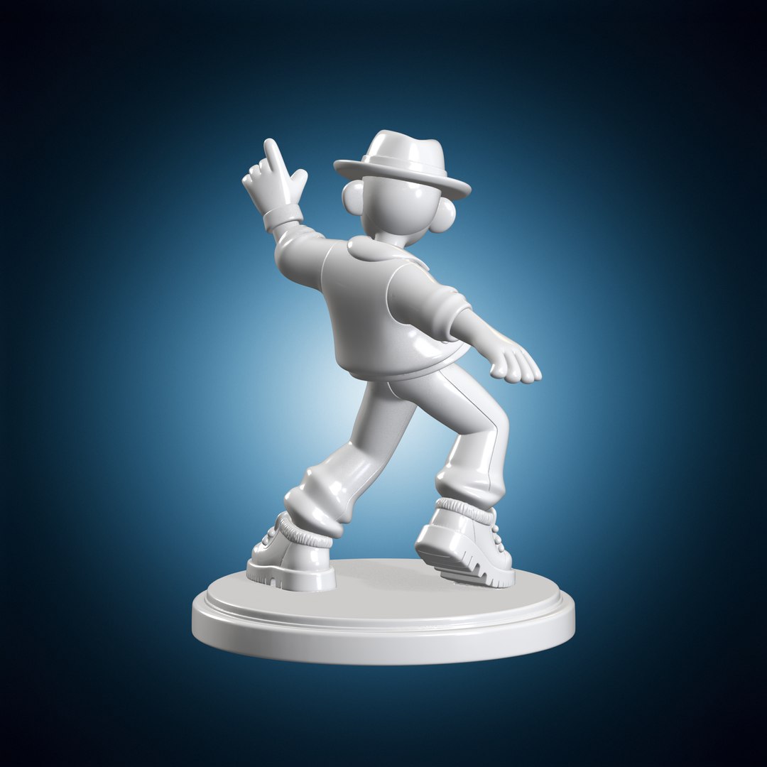 Michael Jackson Moonwalk Dancer Fan Art 3D Print Model 3D - TurboSquid ...