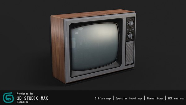 Vintage television 3D - TurboSquid 1342103