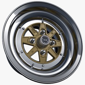 3D model SSR Speed Star Racing MK-II Wheel 14 inch - TurboSquid 2005355