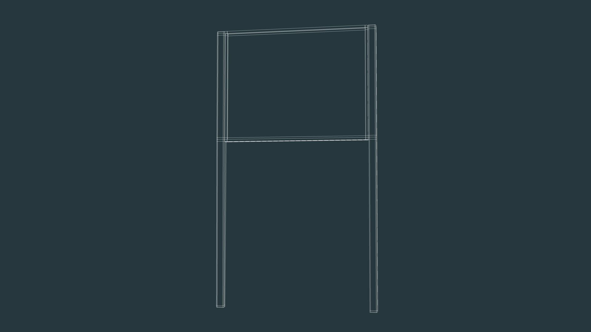 American Sector Border Sign 3D - TurboSquid 1463522