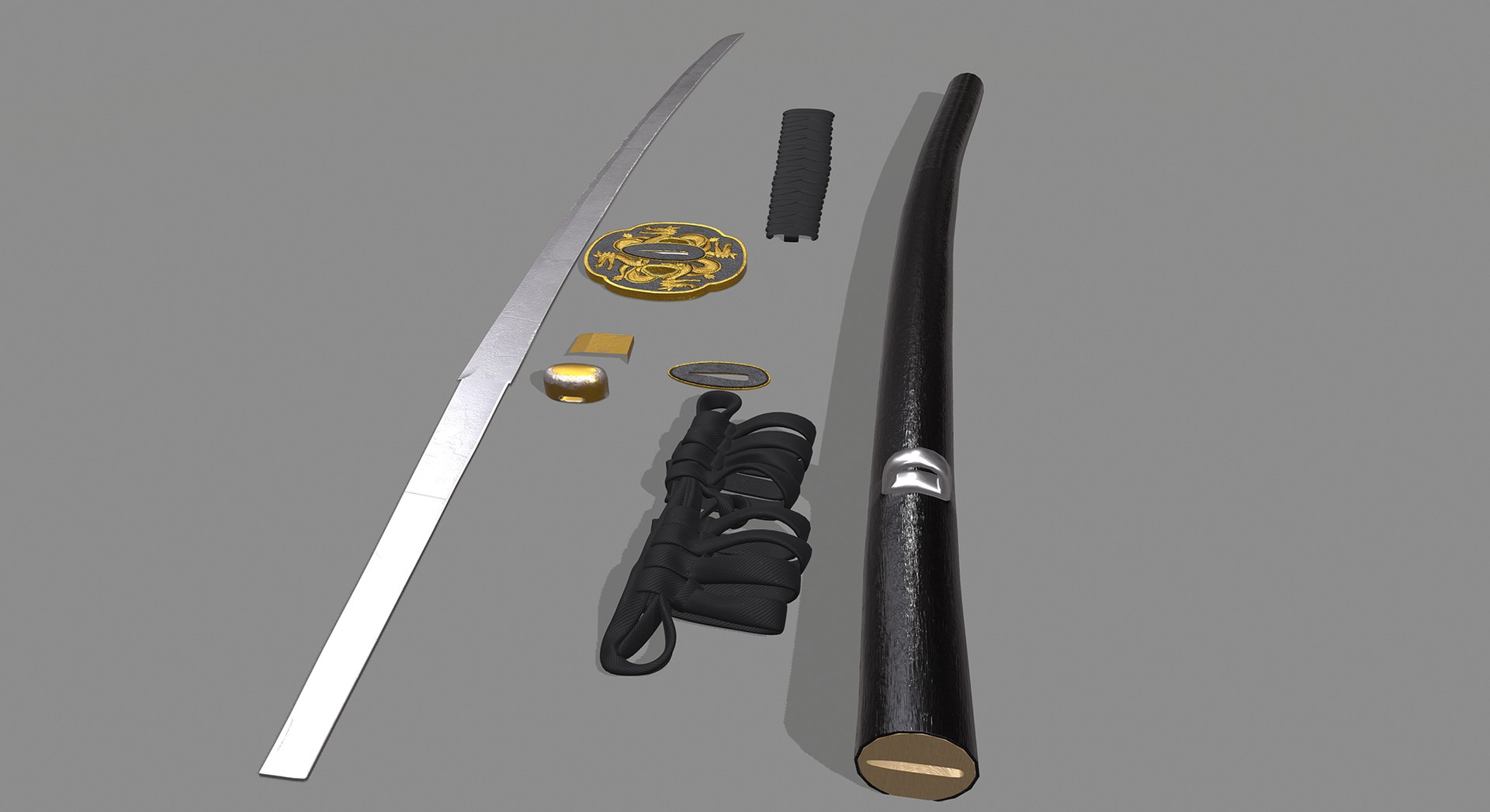 3D Katana Sword - TurboSquid 1969608