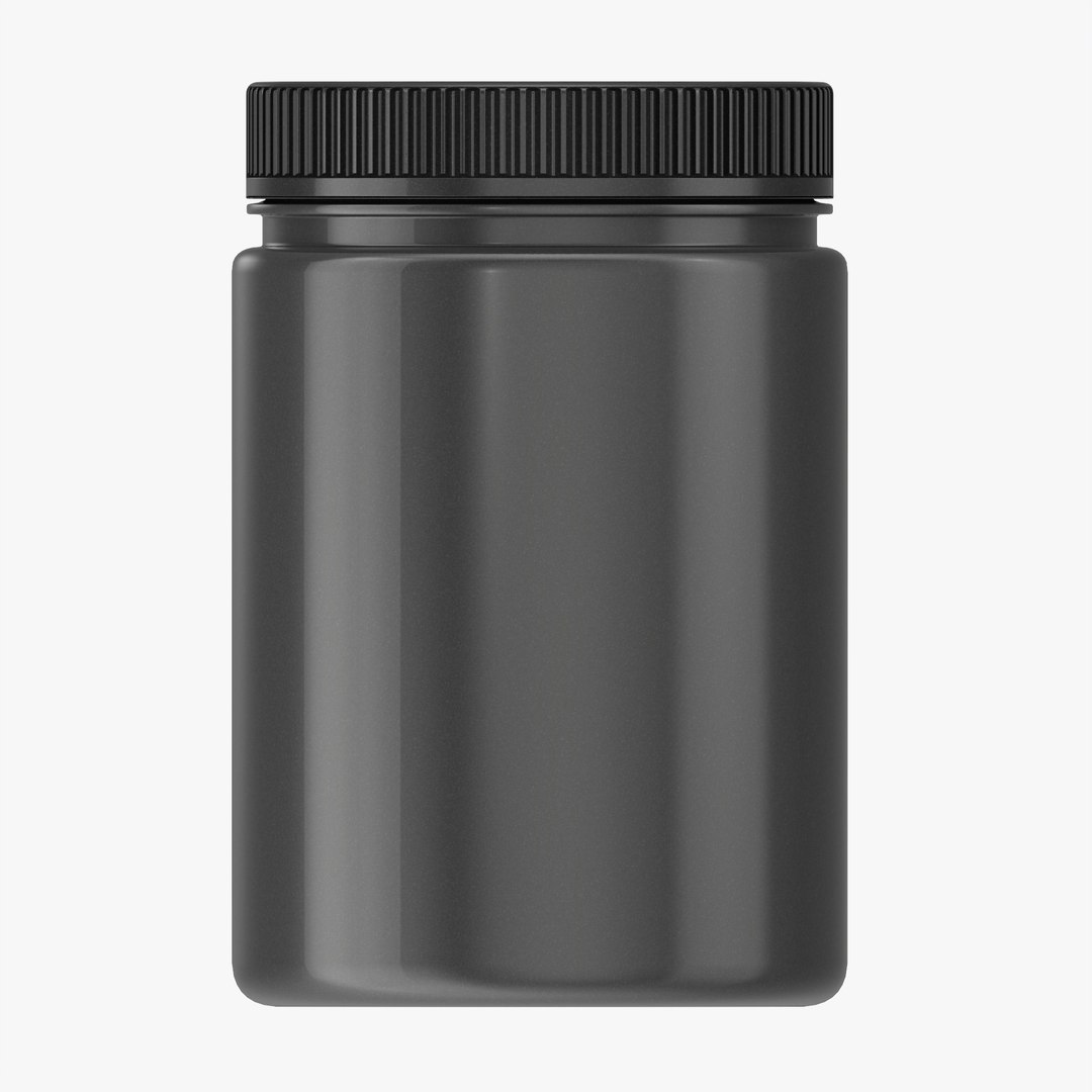 Plastic Jar for Mockup 12 3D - TurboSquid 1716200
