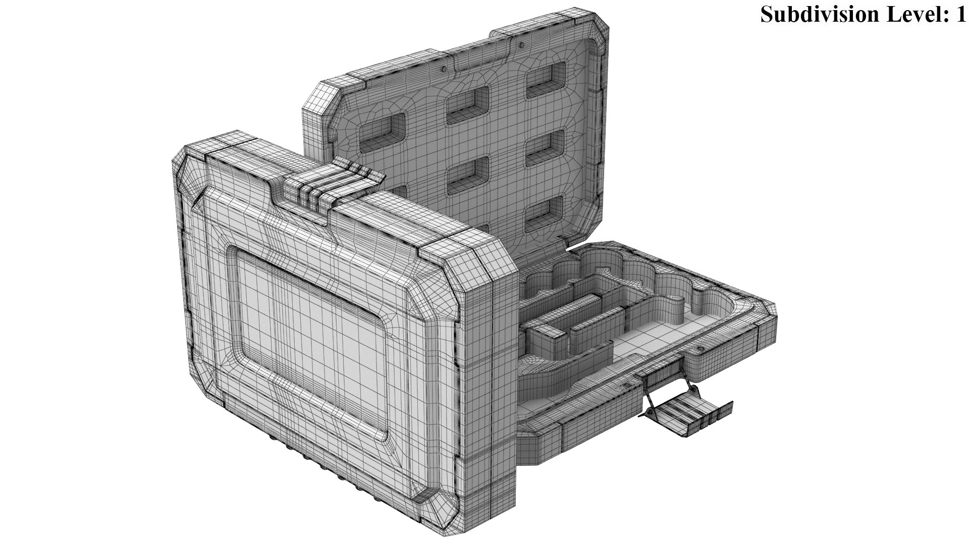 Detailed Empty Toolbox 3D Model - TurboSquid 2150875