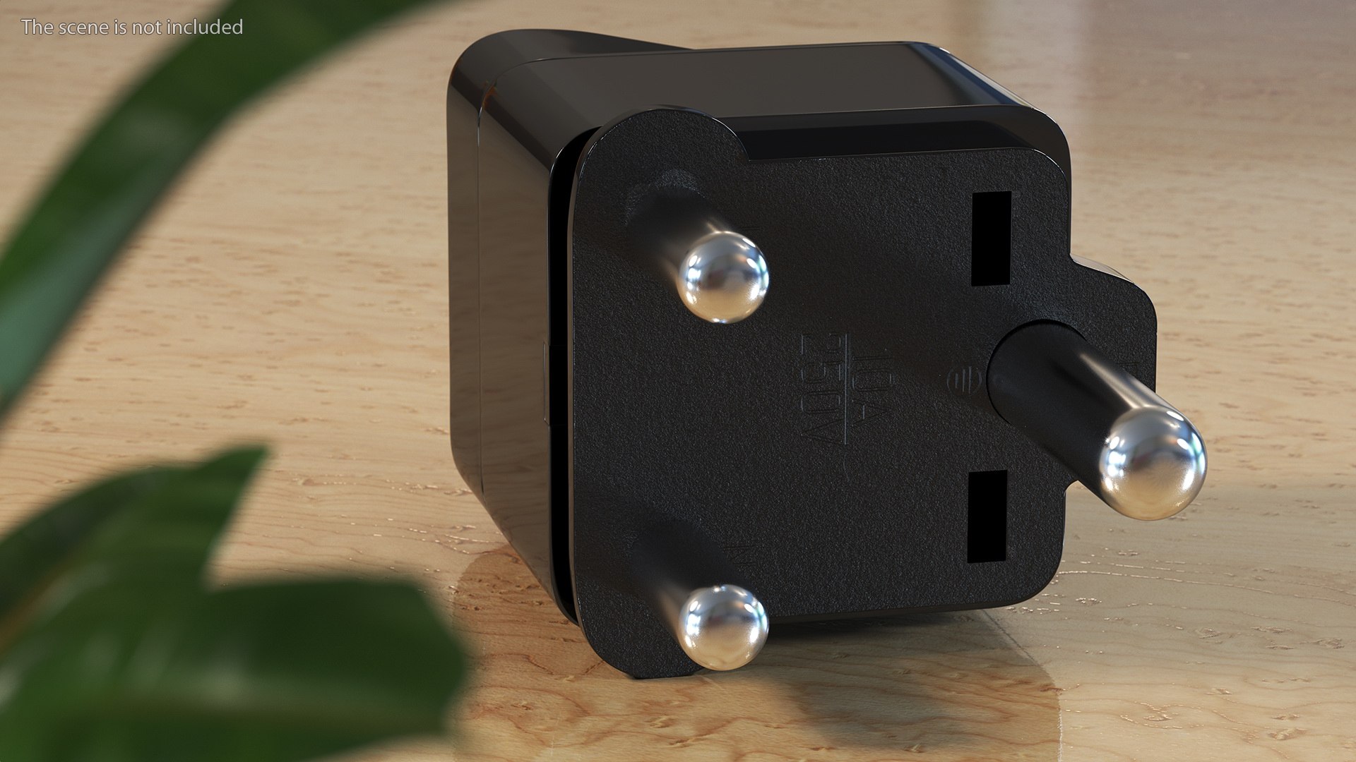 3D Type M Electrical Plug Adapter Black - TurboSquid 1839896