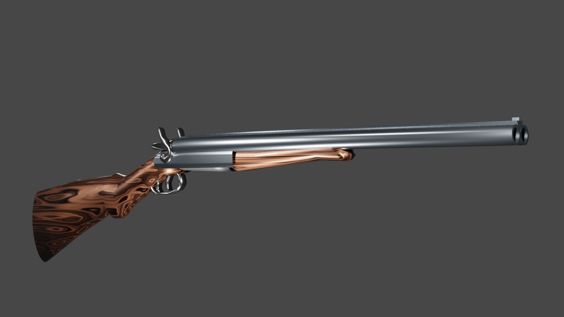 Double Barrel Shotgun 3D Model - TurboSquid 2394839