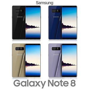3D Samsung Galaxy Note 8 Models - Browse & Download Formats - TurboSquid