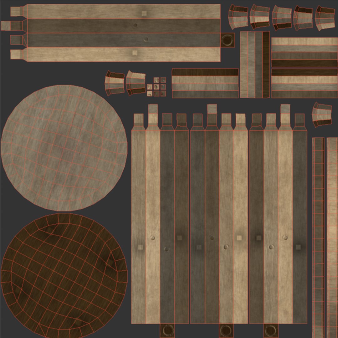 Game Ready Square Stool 3D Model - TurboSquid 1988685