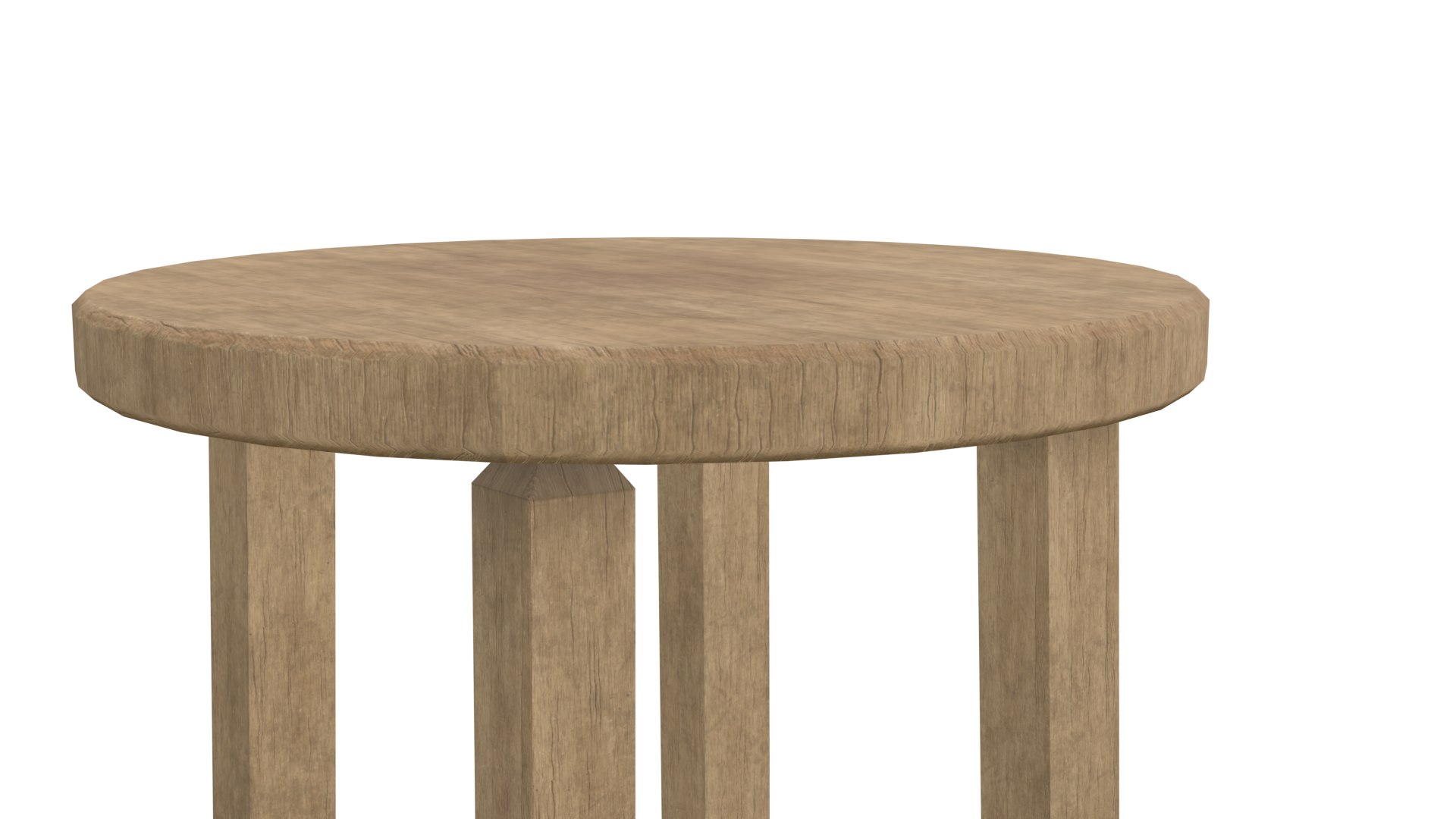 Game Ready Square Stool 3D Model - TurboSquid 1988685