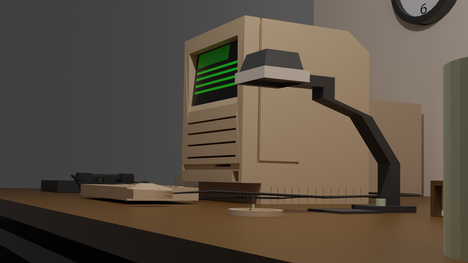 Desk Desktop 3D Model - TurboSquid 1671866