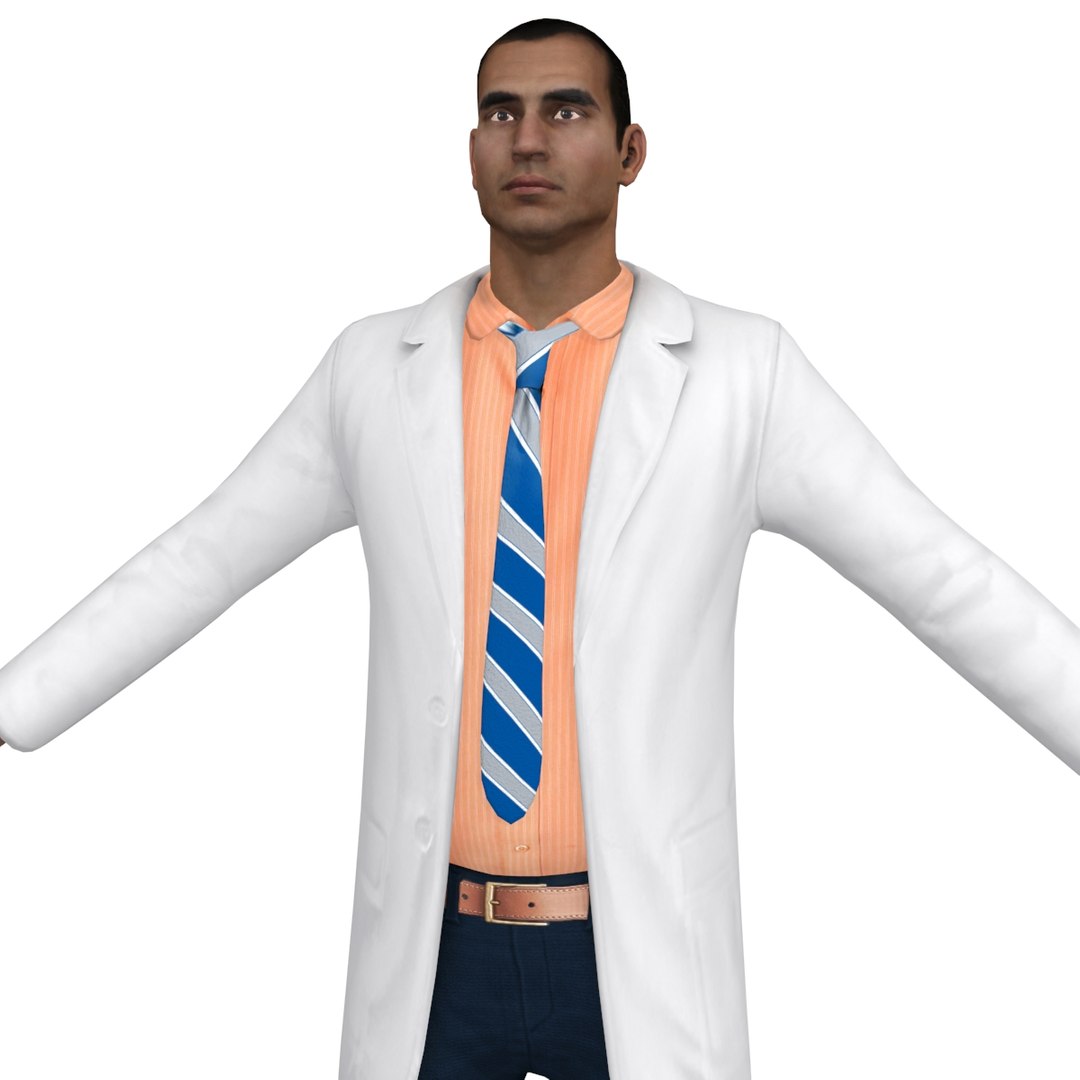 3d Rigged Doctor Model