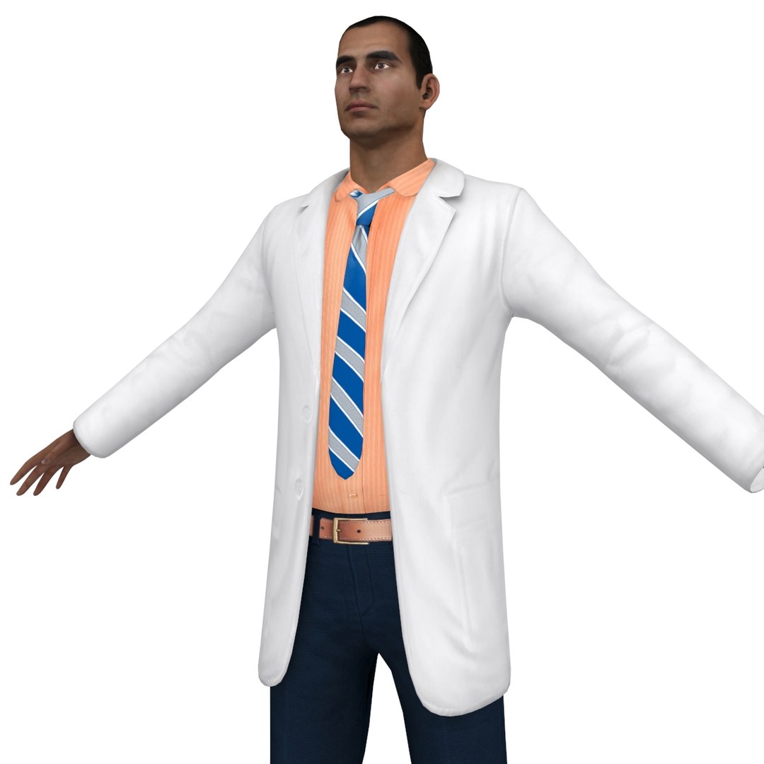 3d Rigged Doctor Model