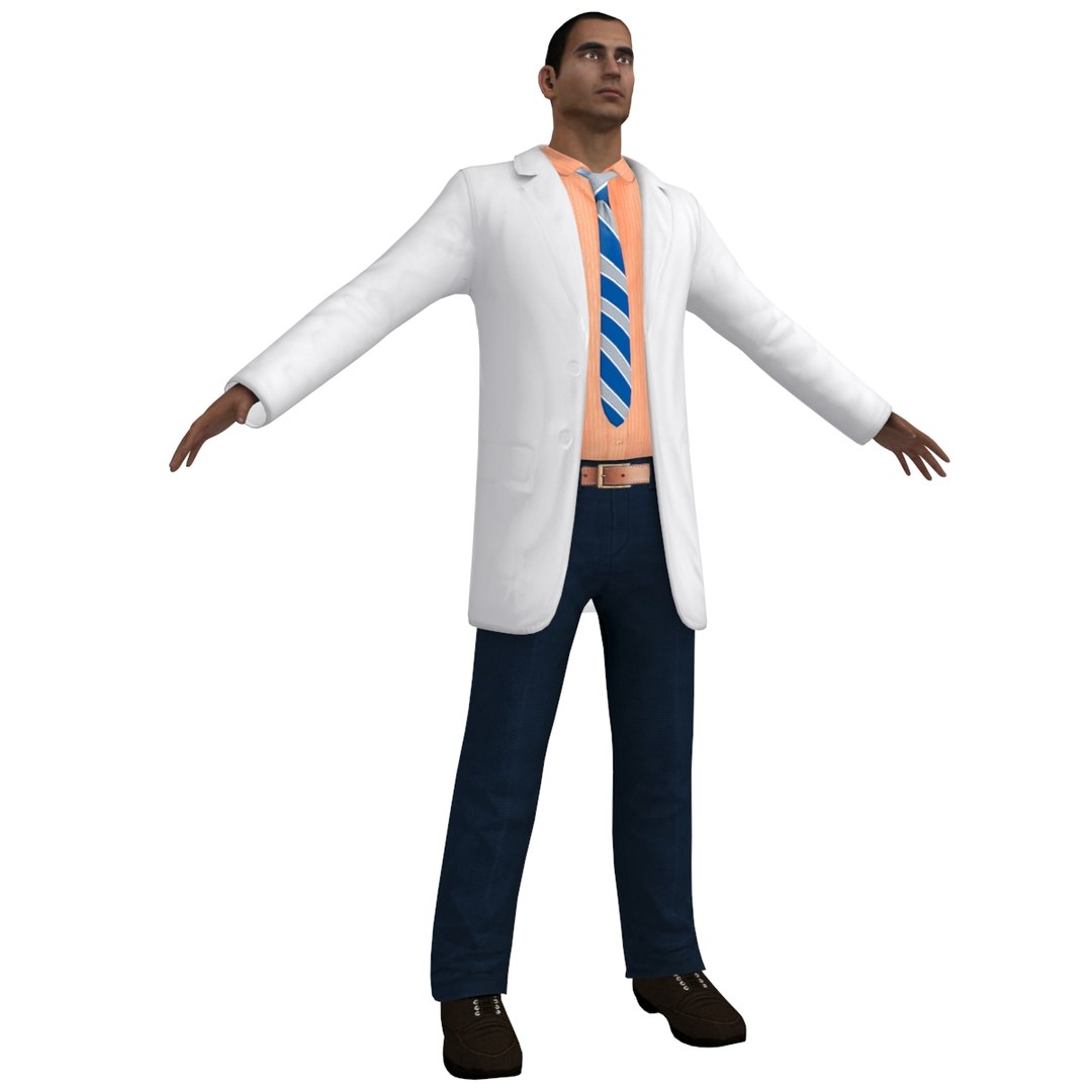 3d Rigged Doctor Model