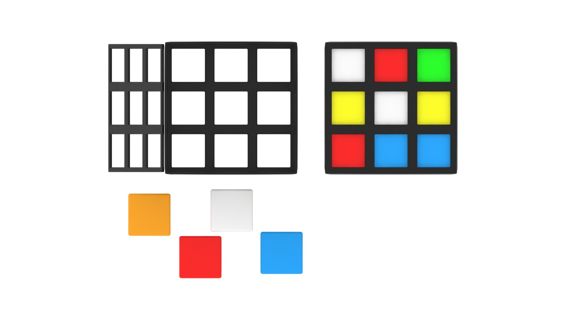 3D Cage Rubiks Cube Model - TurboSquid 1825680