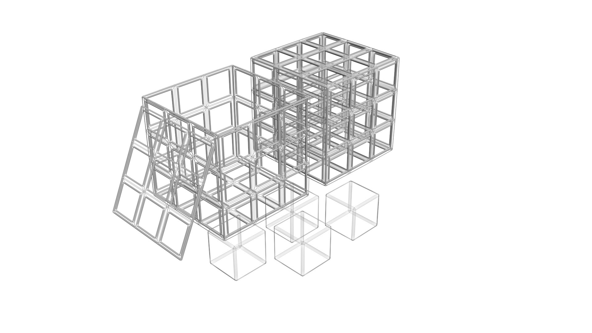 3D Cage Rubiks Cube Model - TurboSquid 1825680