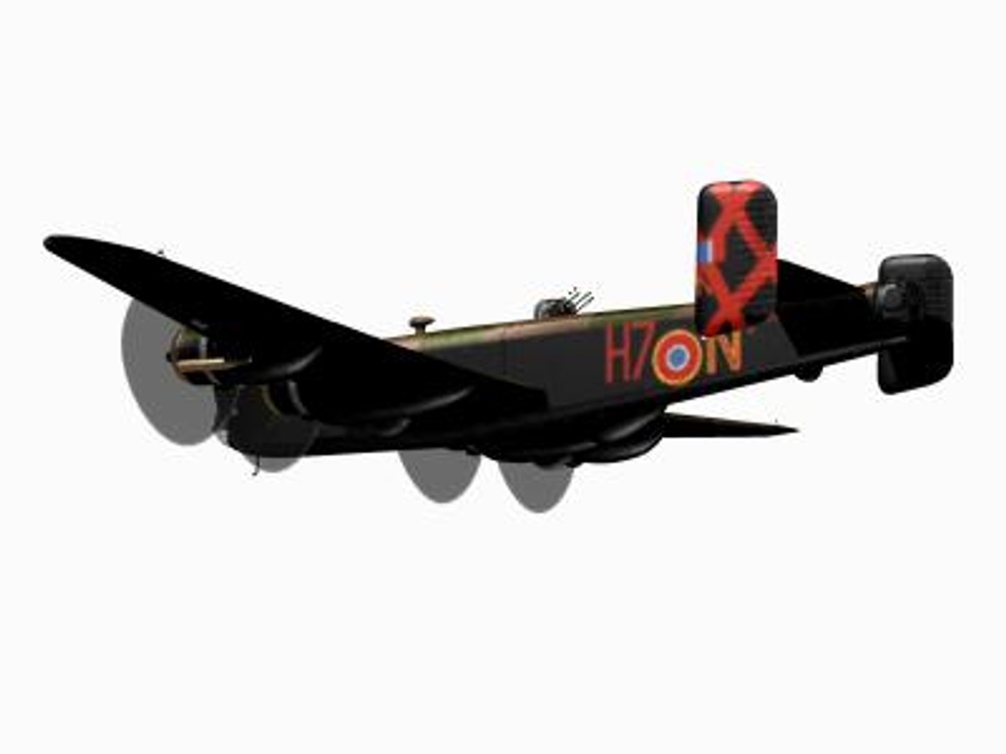3d Model Handley Page Halifax Bomber