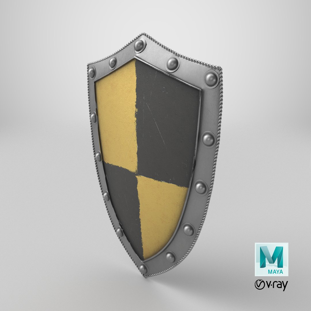 3D IronShield 01 D Model - TurboSquid 2219618