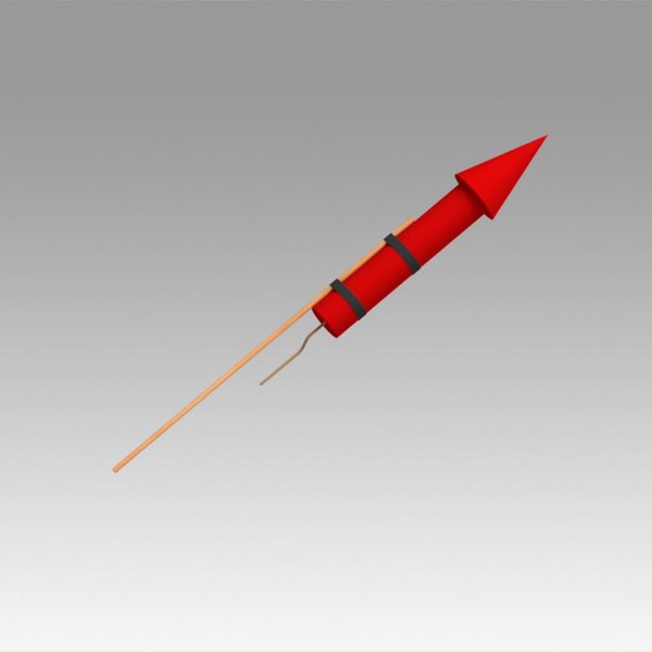 Firework rocket model - TurboSquid 1385271