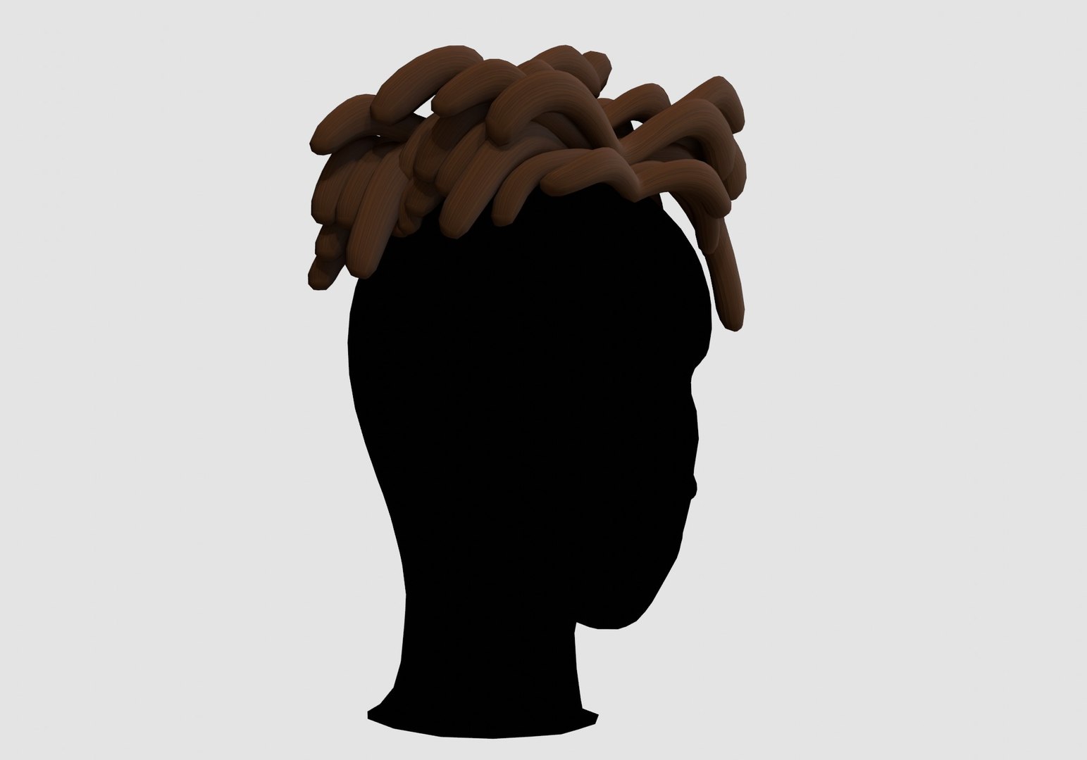 Chaotic Cartoon Hairstyle 3D Model - TurboSquid 1931847
