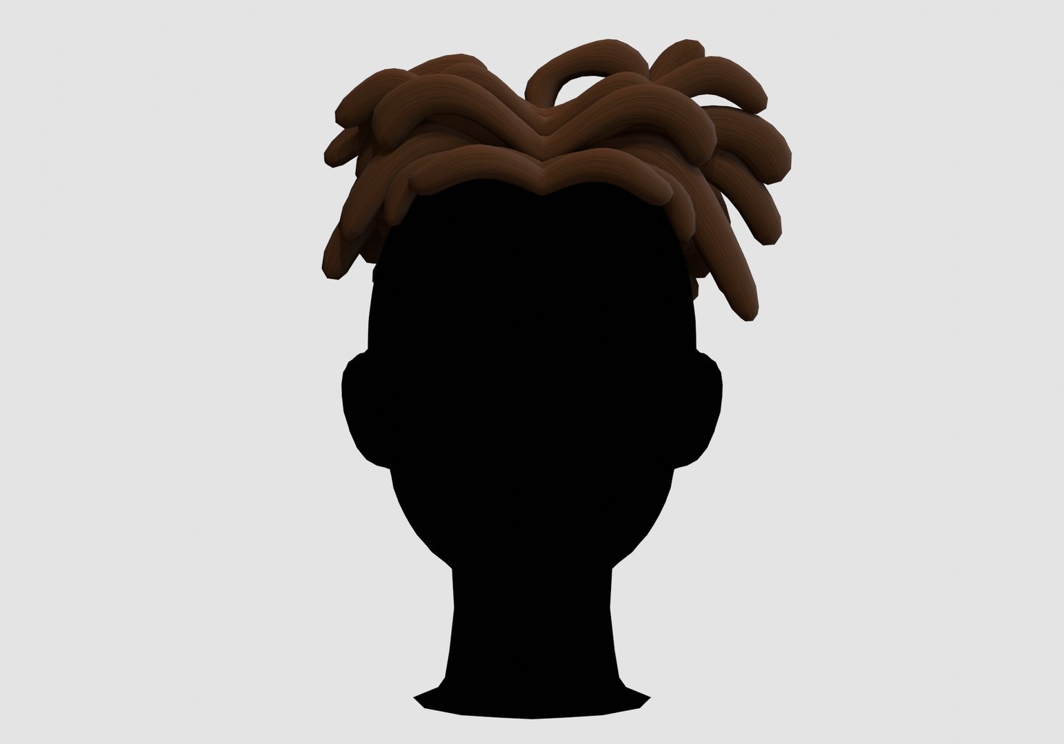 Chaotic Cartoon Hairstyle 3D Model - TurboSquid 1931847