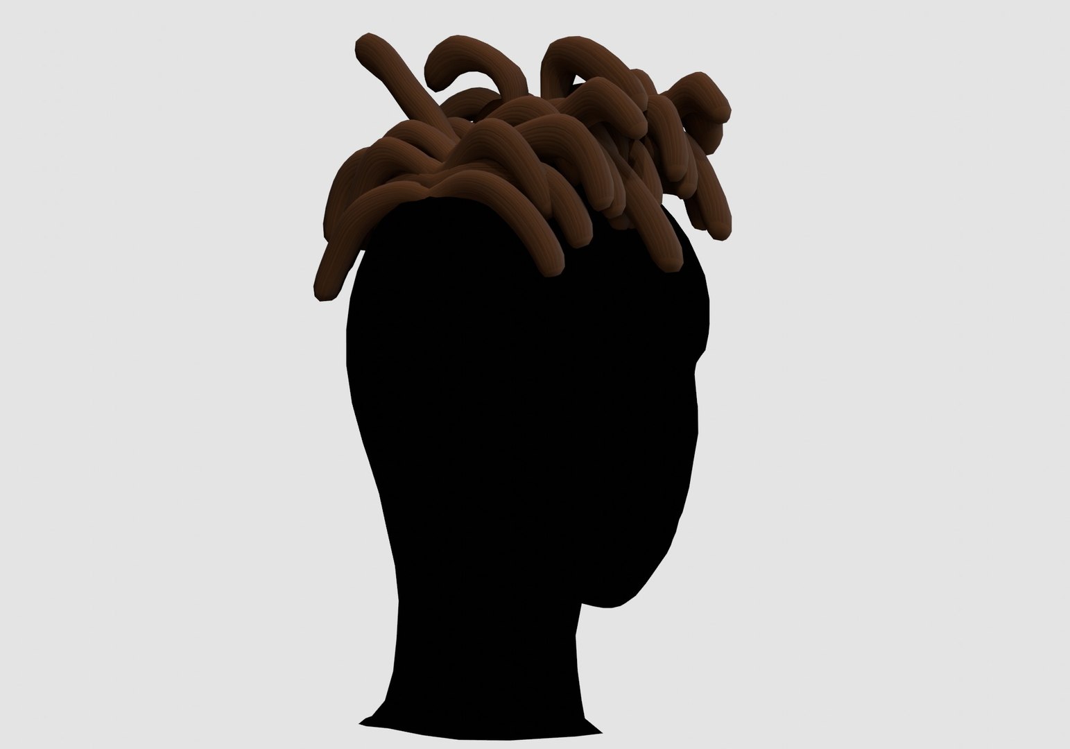 Chaotic Cartoon Hairstyle 3D Model - TurboSquid 1931847