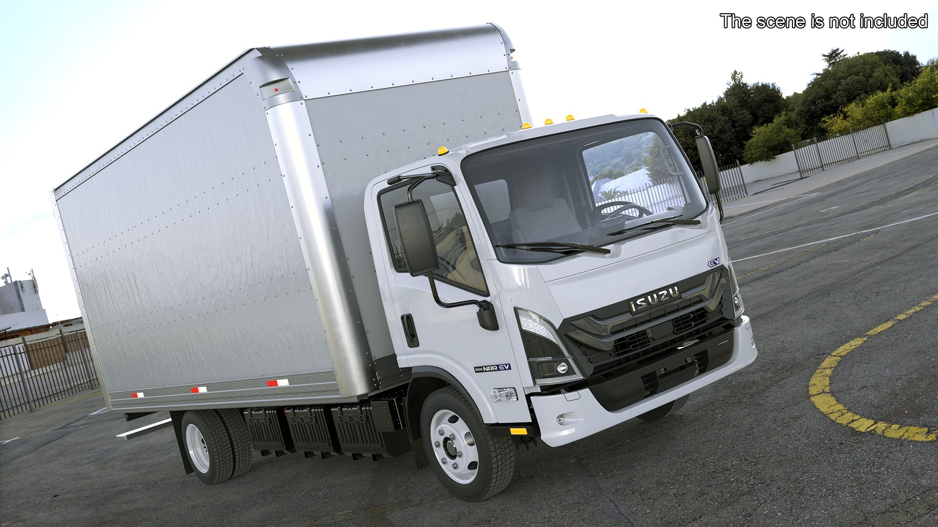 Electric Isuzu Truck NRR EV 176 Inch 3D Model - TurboSquid 2386200