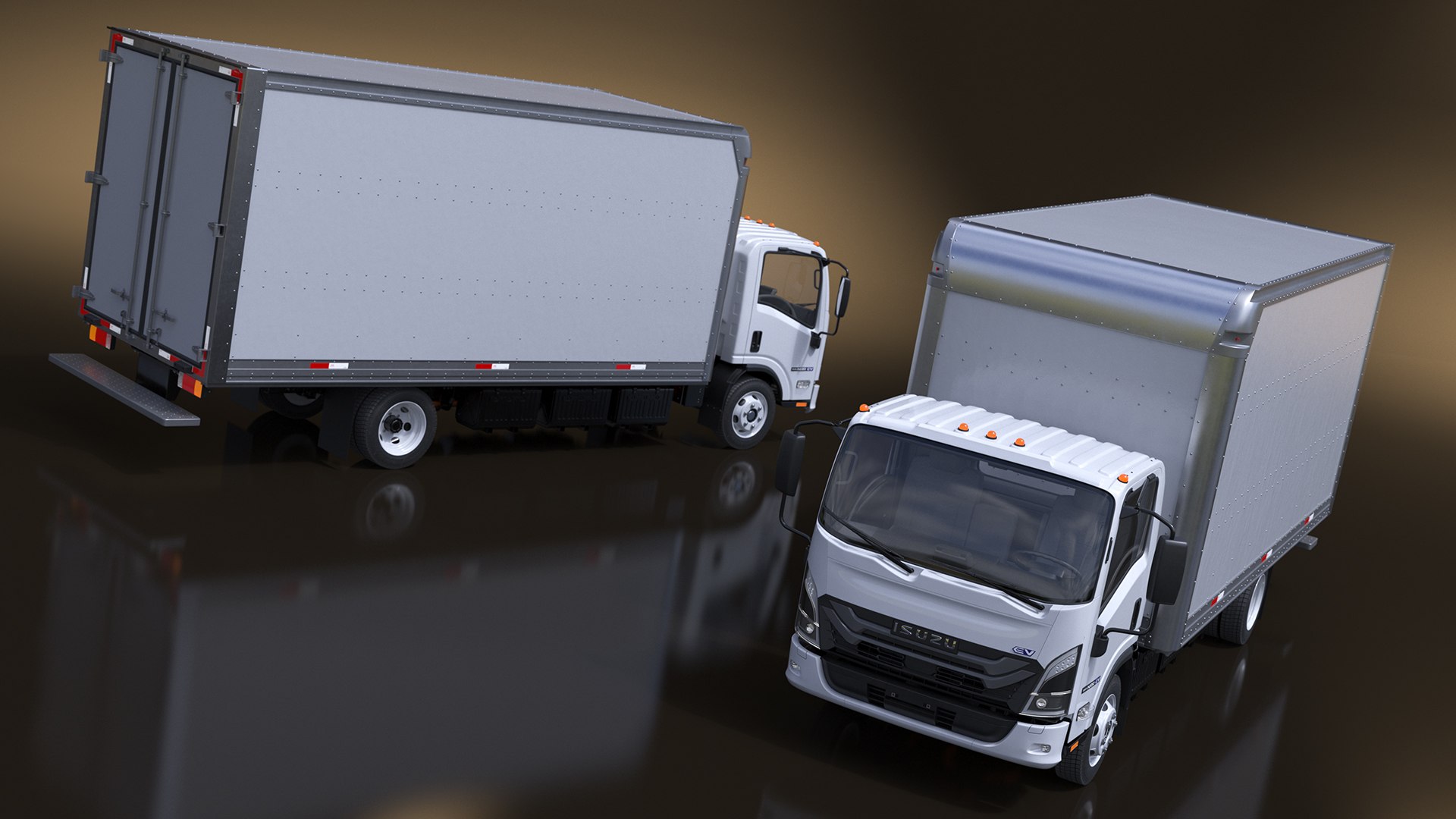 Electric Isuzu Truck NRR EV 176 Inch 3D Model - TurboSquid 2386200