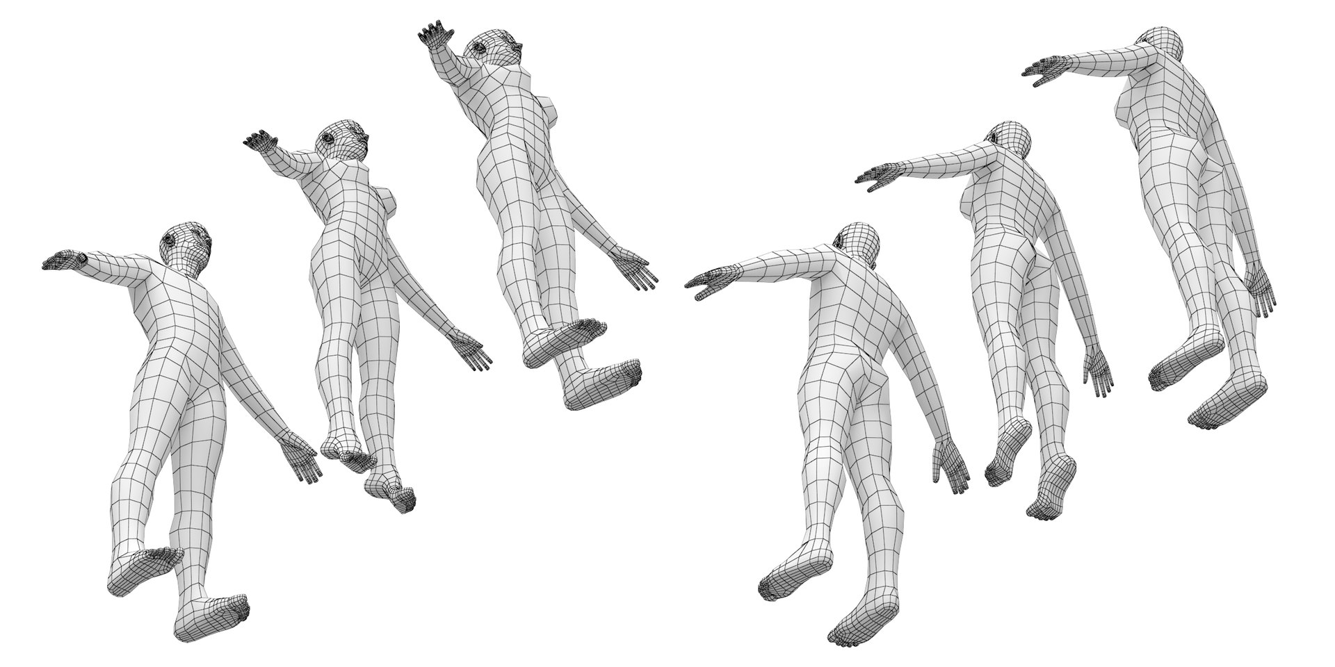 3D Natural Male And Female In A-Pose Base Mesh Model - TurboSquid 2194004