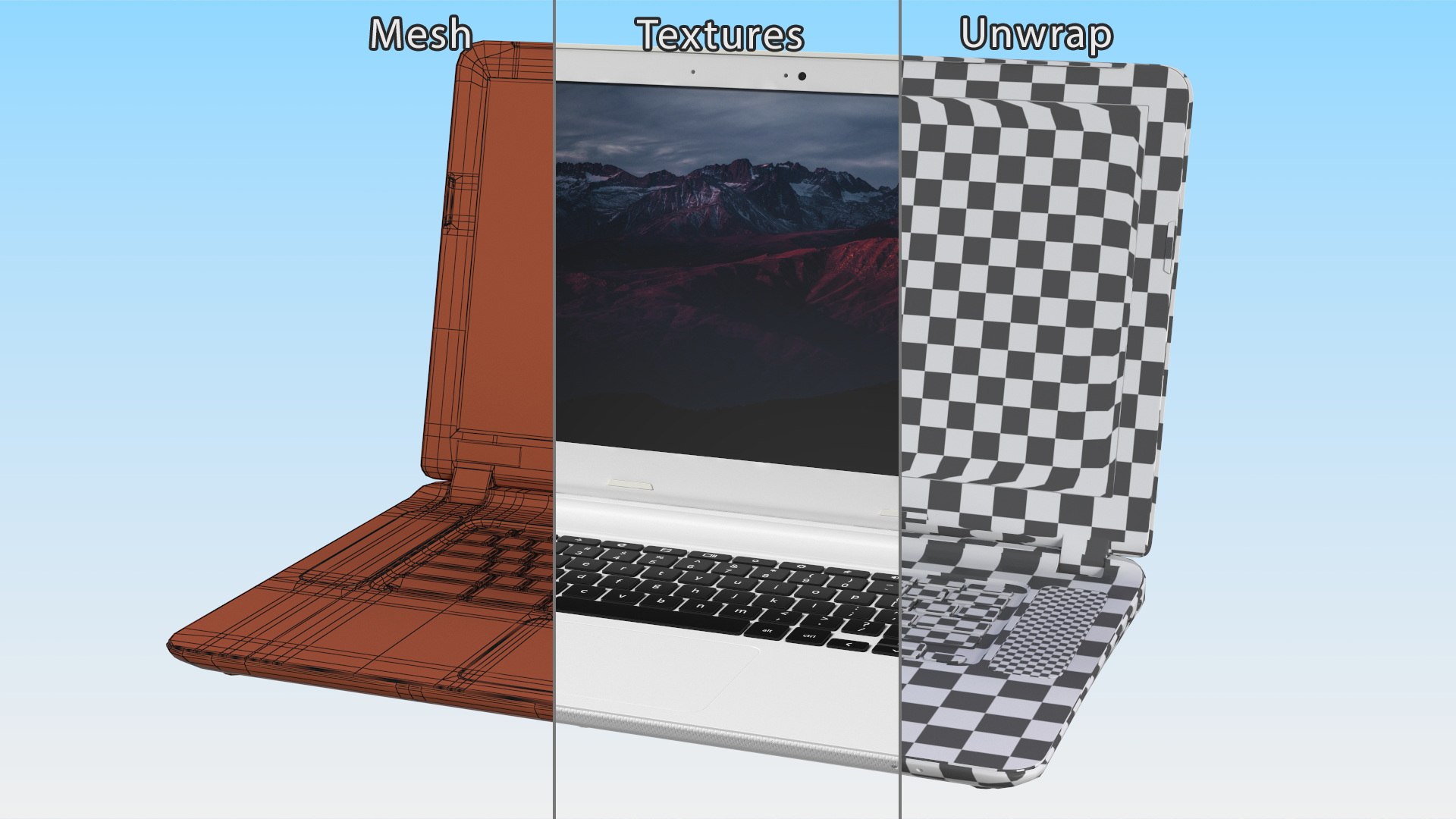 Common Laptop Computer 3D Model - TurboSquid 2264134