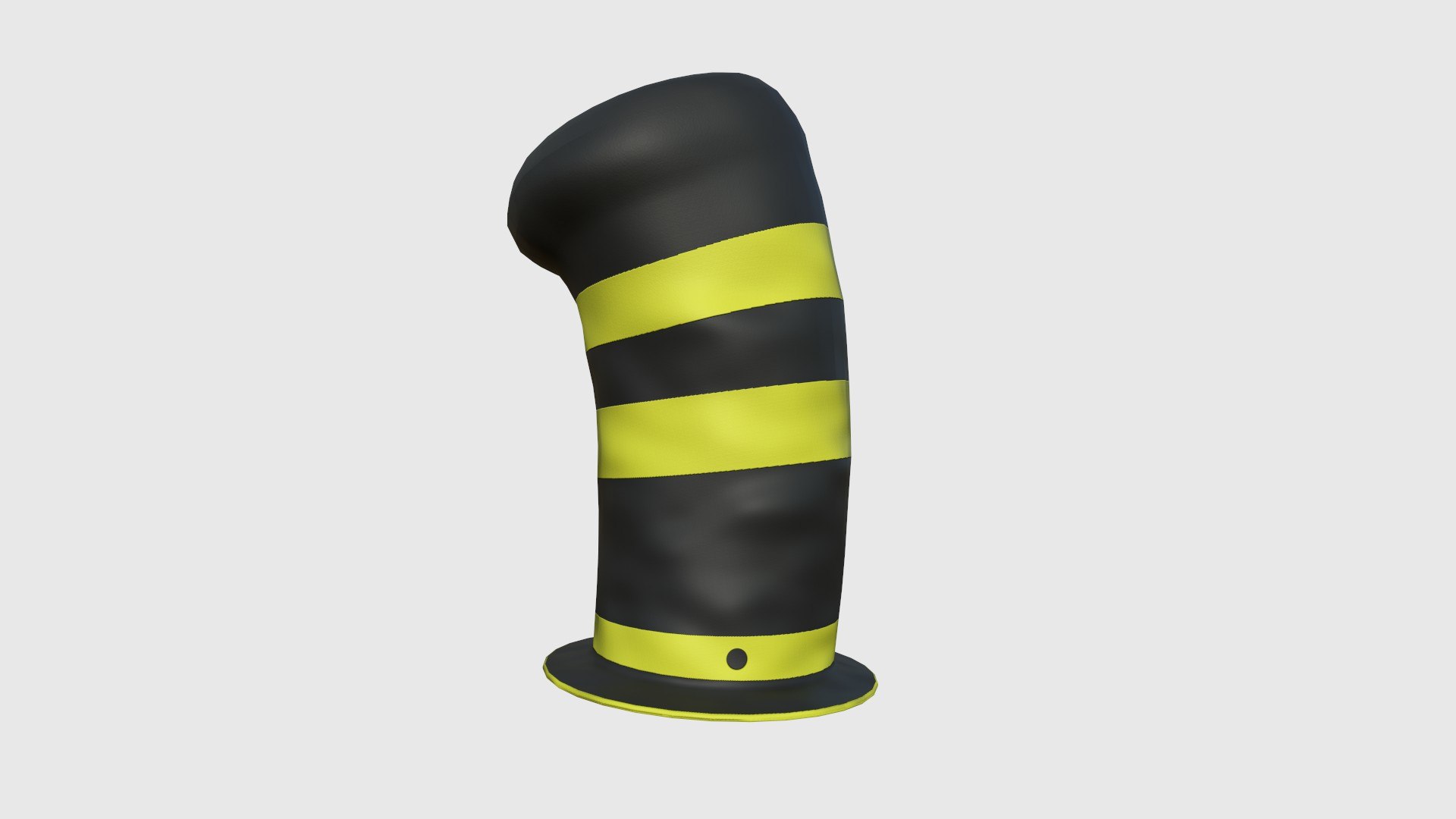 3D Cartoon Long Hat 02 Black Yellow - Character Design Fashion model ...