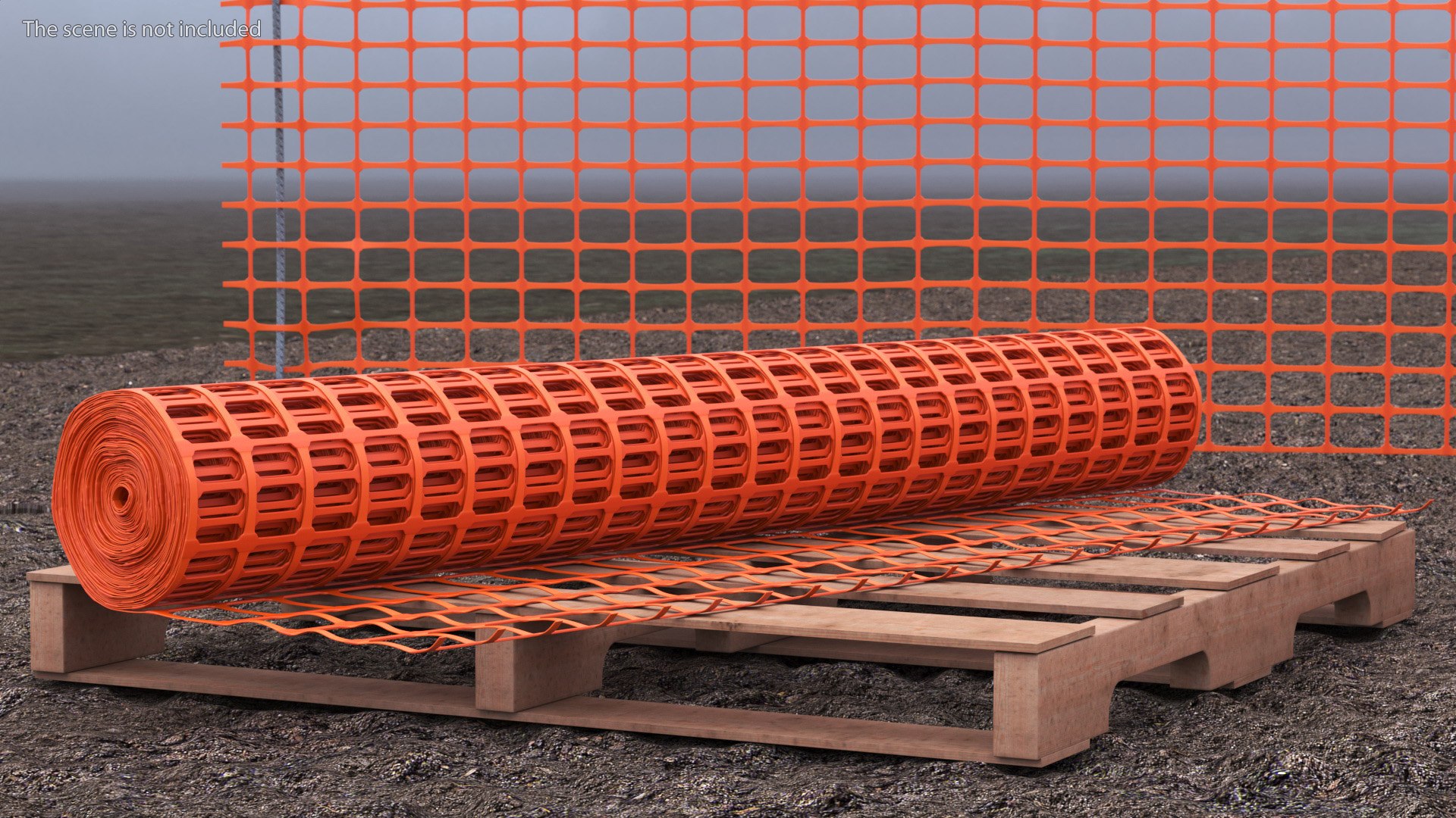 3D Barrier Mesh Roll Model - TurboSquid 2046625