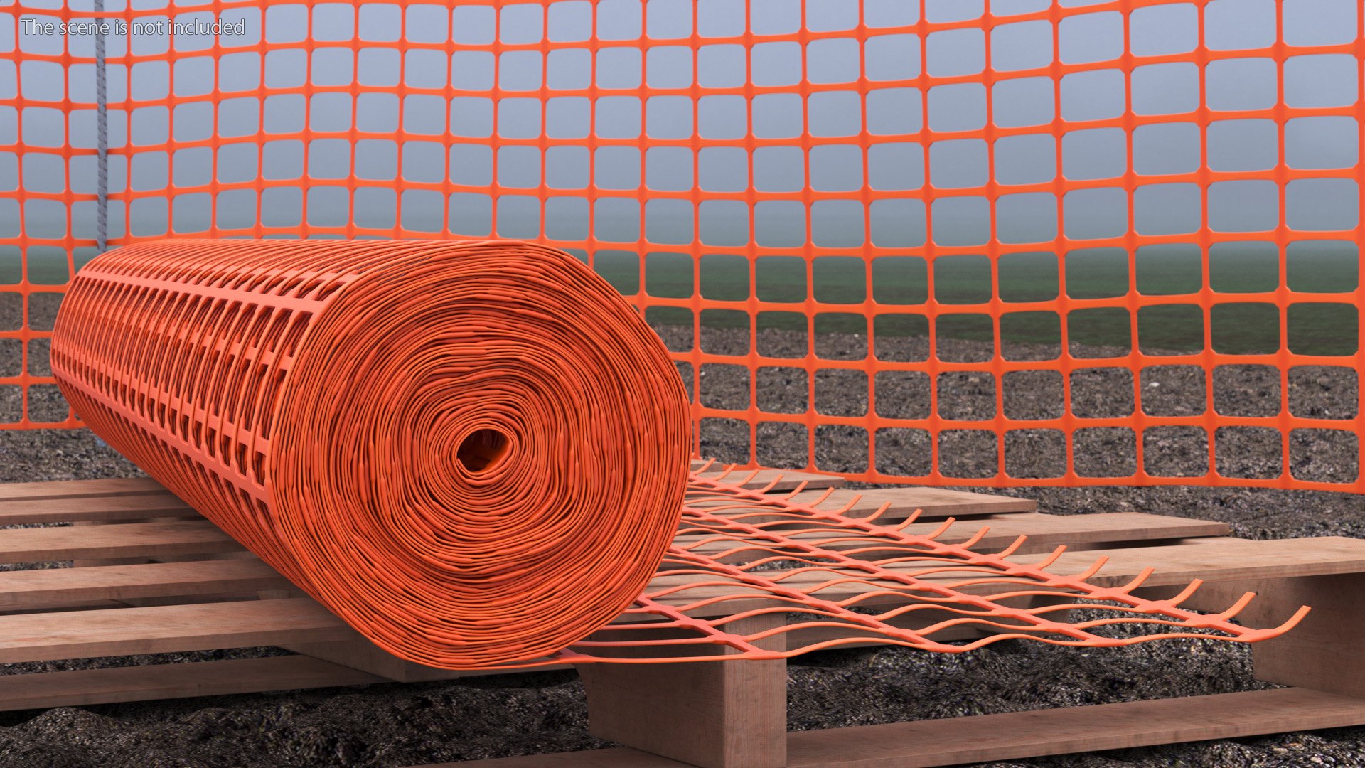 3D Barrier Mesh Roll Model - TurboSquid 2046625
