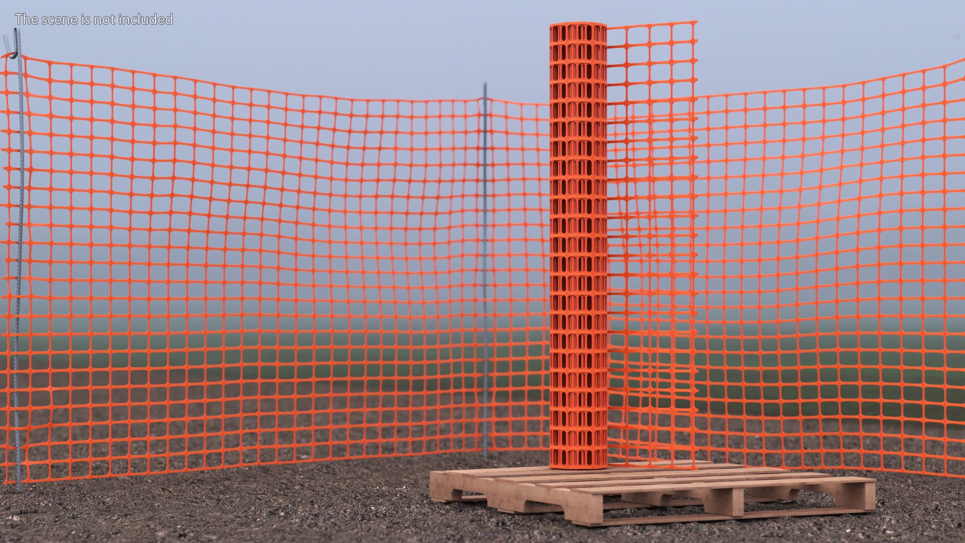 3D Barrier Mesh Roll Model - TurboSquid 2046625