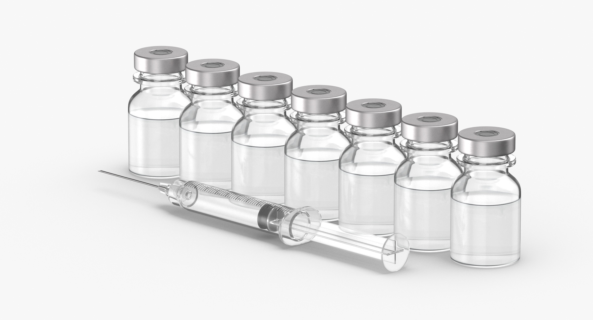 3D Model Vial Syringe Pose 04 - TurboSquid 1567317