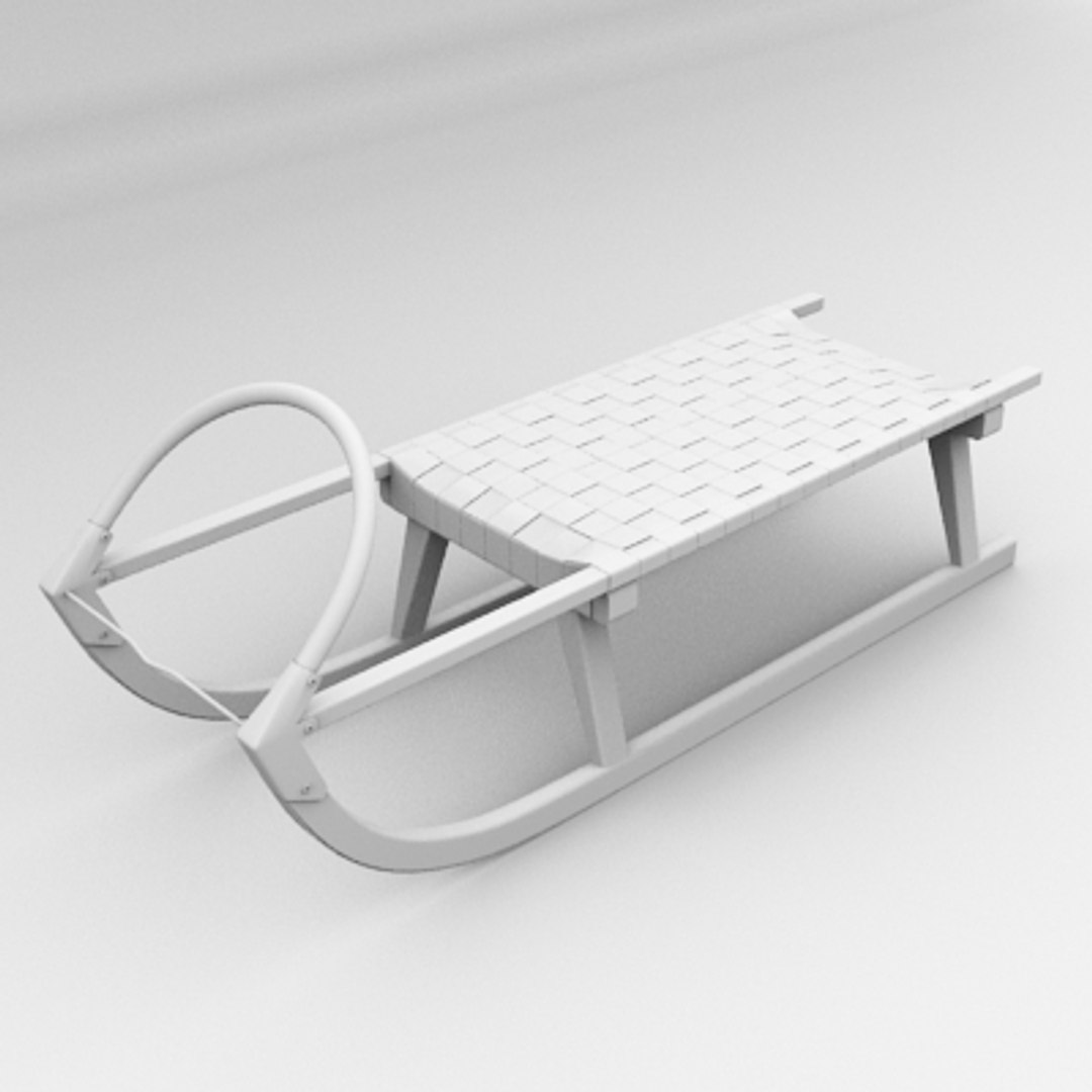 Sled Sledge 3d Model