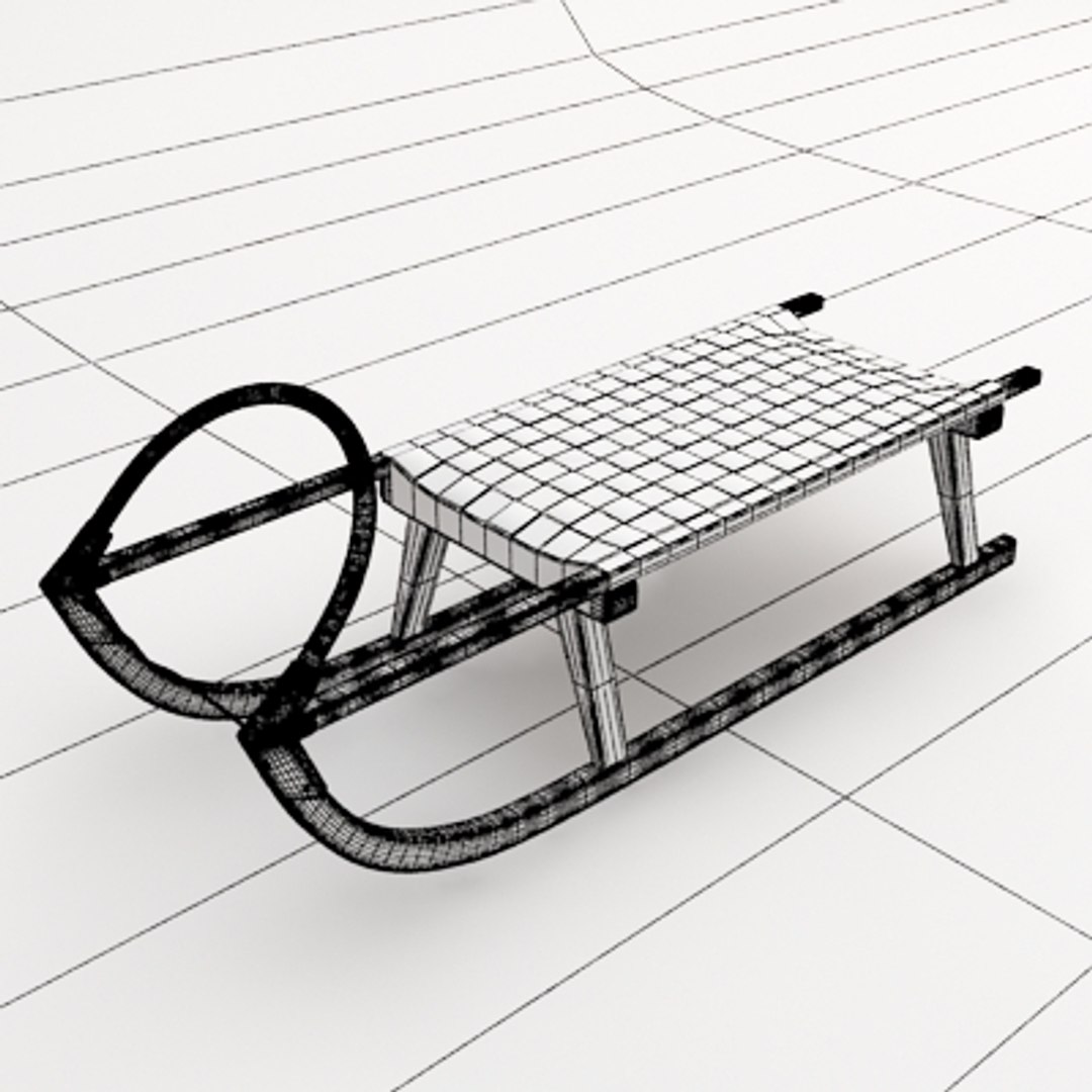 Sled Sledge 3d Model