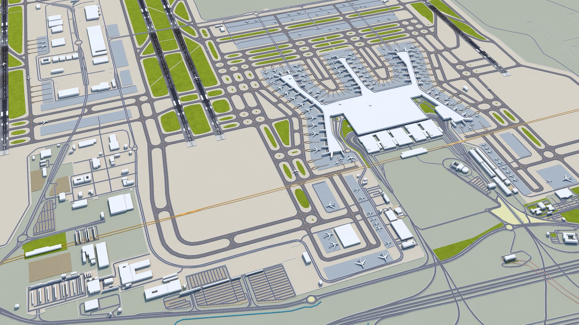 3D Istanbul Airport - TurboSquid 2013526