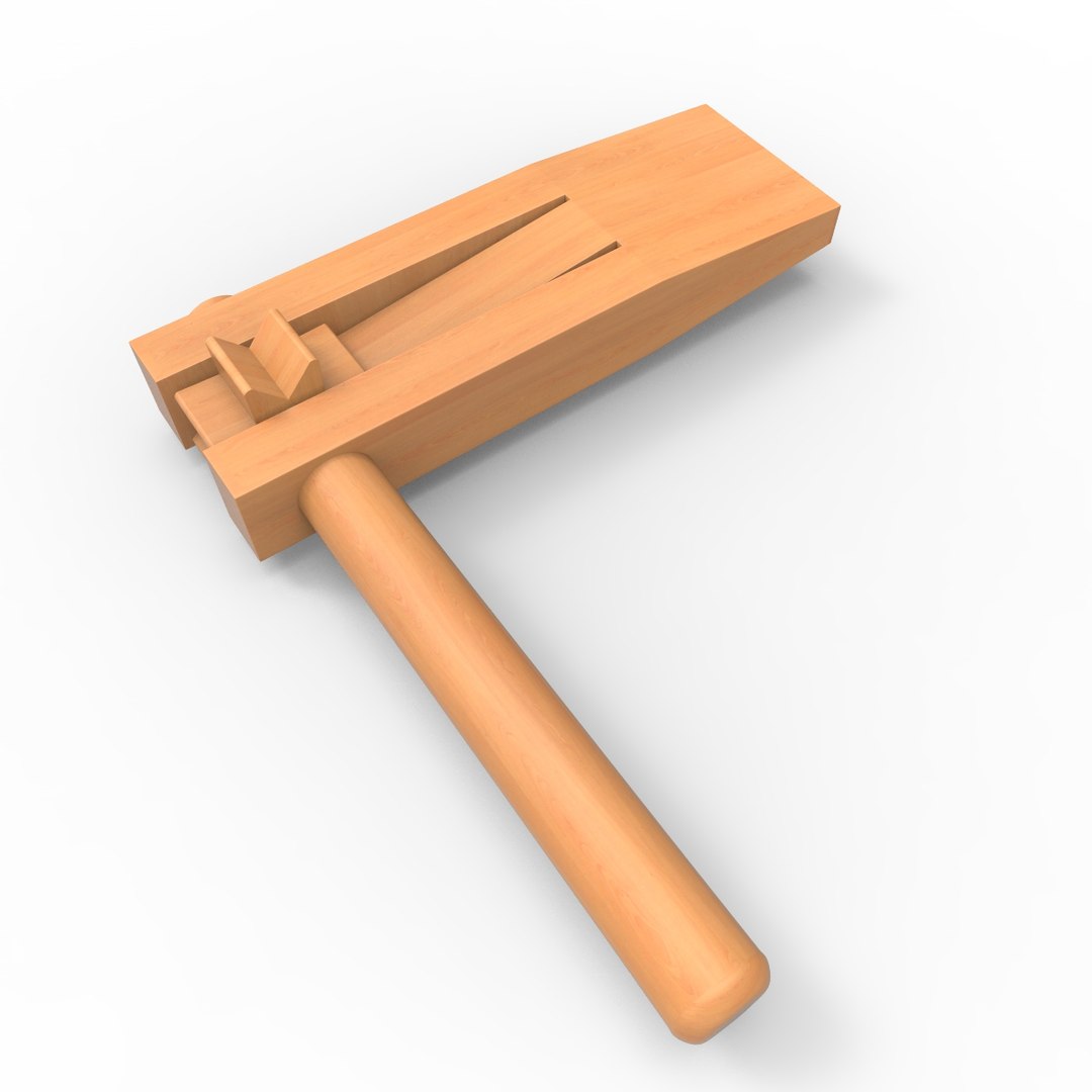 Crecelle Noisemaker 3d Model