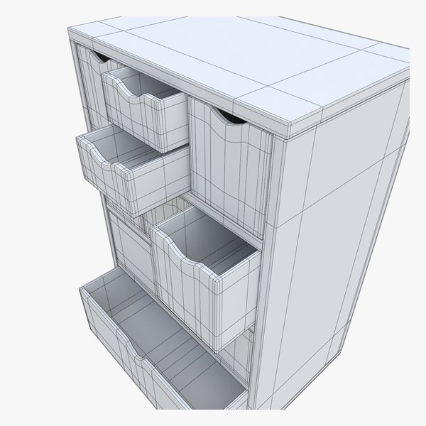 3d model cabinet dae box