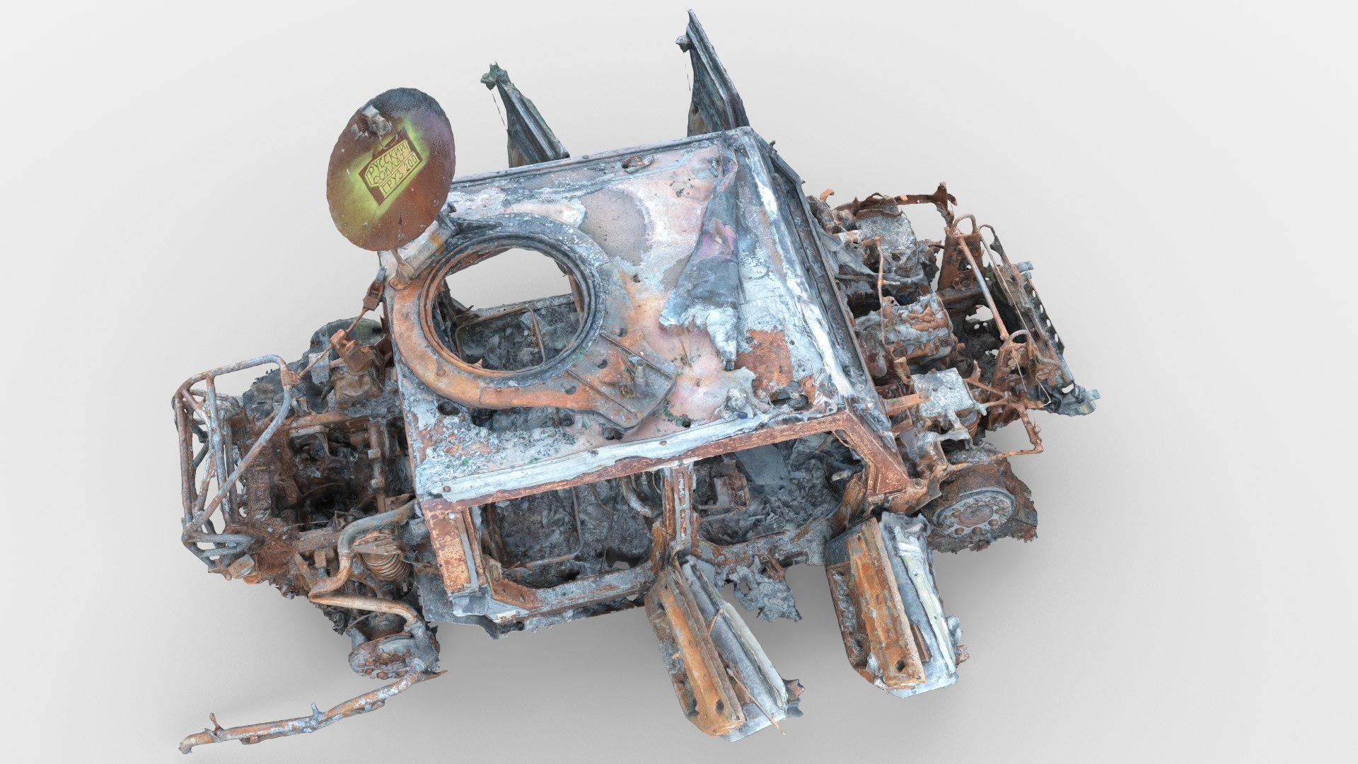 Burned Armored Vehicle Model - TurboSquid 2115413