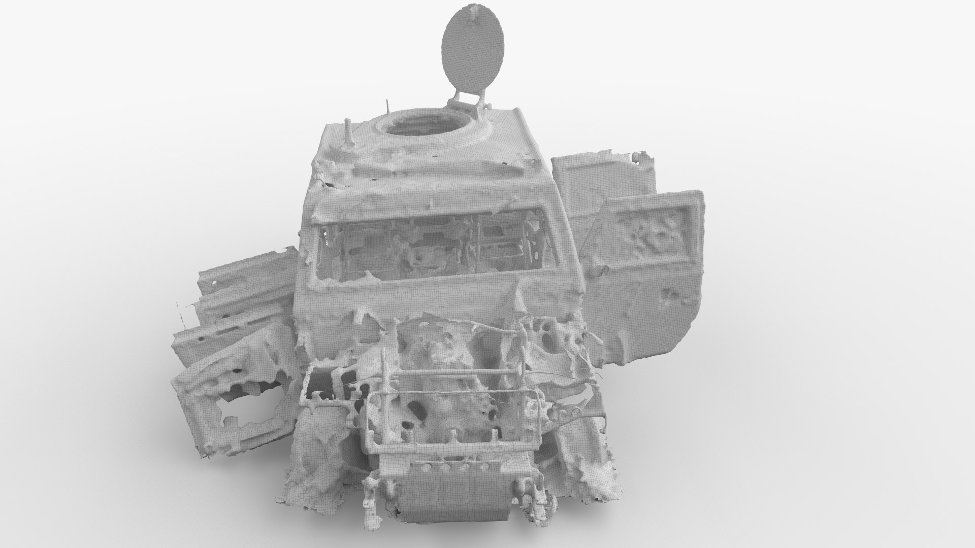 Burned Armored Vehicle Model - TurboSquid 2115413