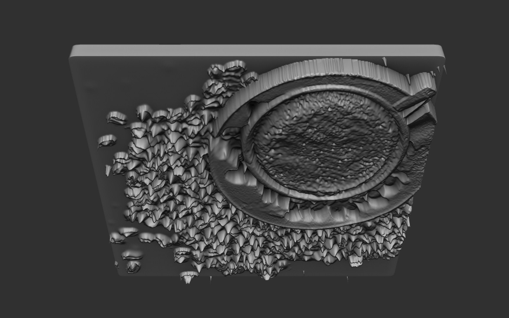 Coffee Beans Relief 3D model - TurboSquid 1807421