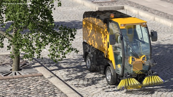 Compact road sweeper 3D model - TurboSquid 1565287