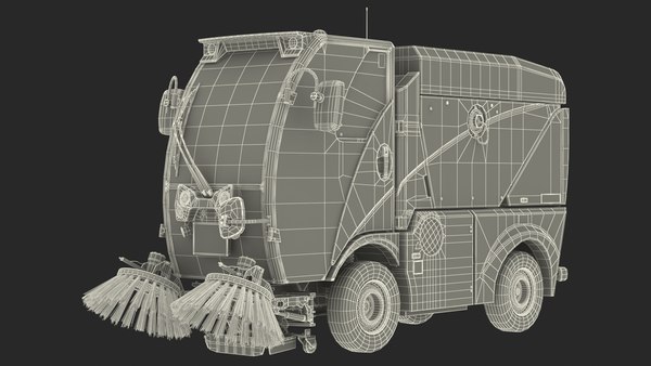 Compact road sweeper 3D model - TurboSquid 1565287