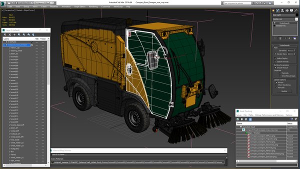 Compact road sweeper 3D model - TurboSquid 1565287