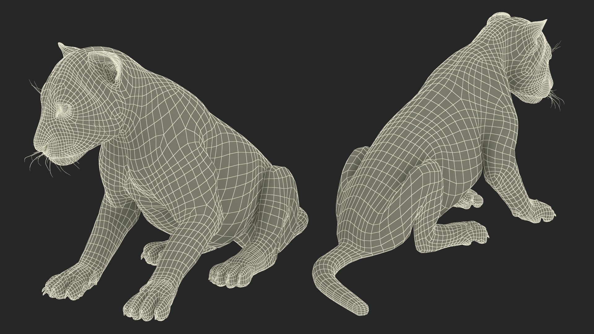 Tiger Cub Sitting For 3D Print 3D Model - TurboSquid 2354738