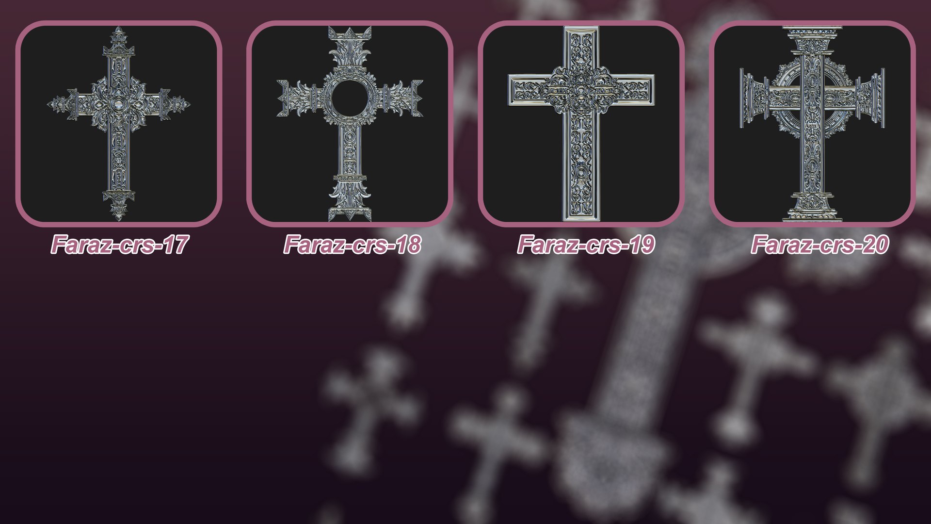 20 Christian Cross 3D Model Alpha Brush V2 3D Model - TurboSquid 2240966